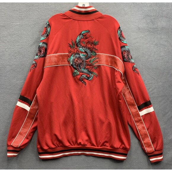 Reason | Jackets & Coats | Reason Nyc Embroidered Snake Faux Cobra Skin ...